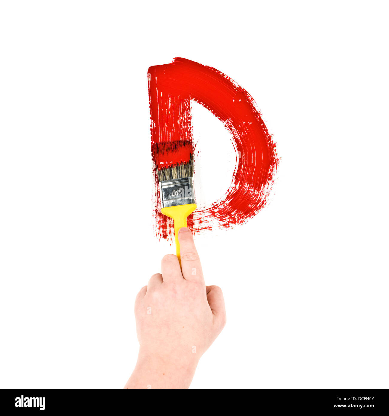 Painting Letter D Stock Photo - Alamy