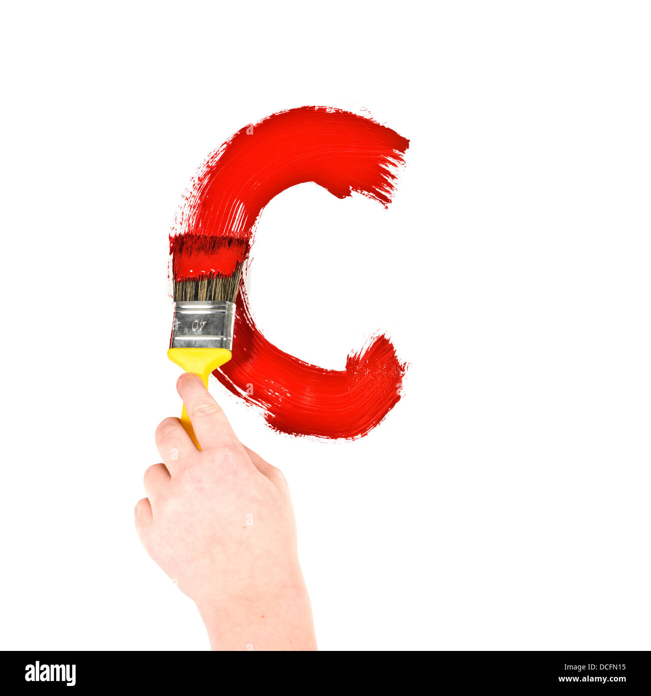 Painting Letter C Stock Photo - Alamy