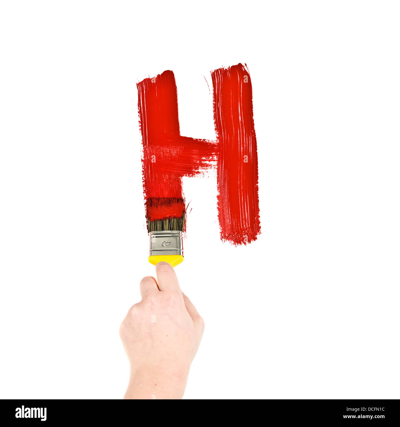 Painting Letter H Stock Photo - Alamy