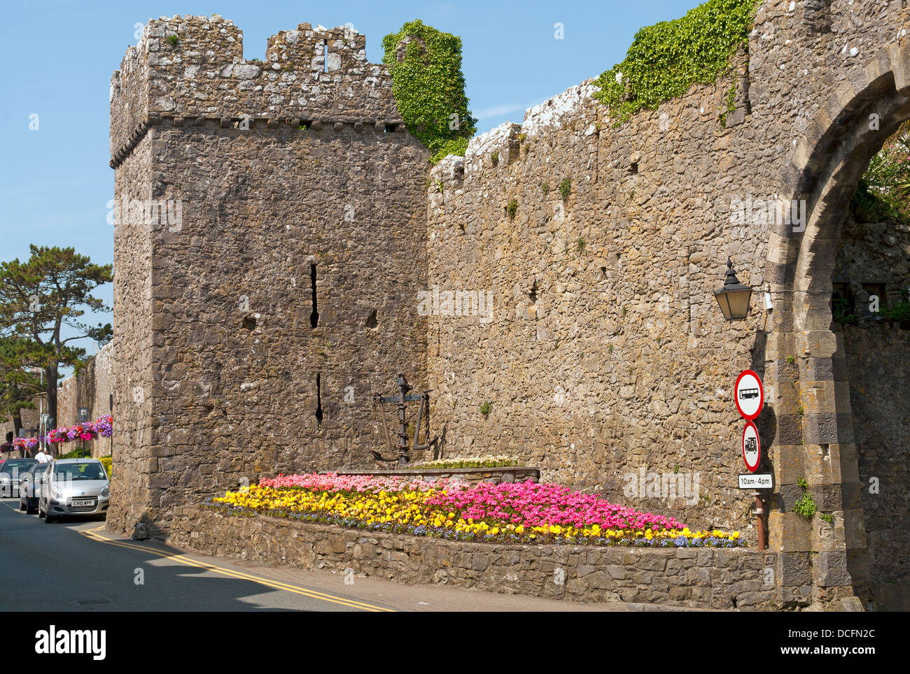 Old town walls in Tenby, Pembrokeshire,Wales Stock Photo - Alamy