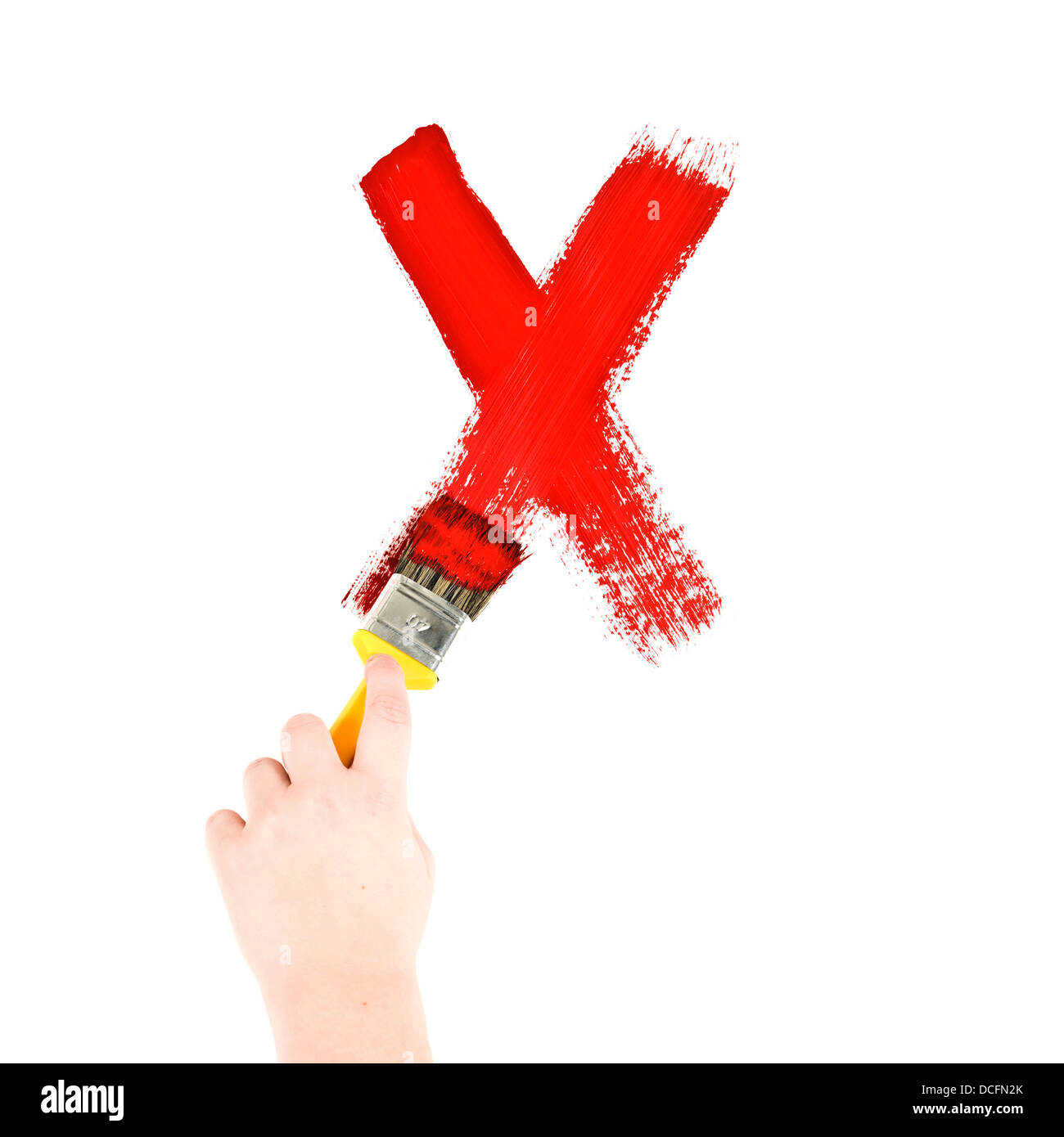 Painting Letter X Stock Photo - Alamy