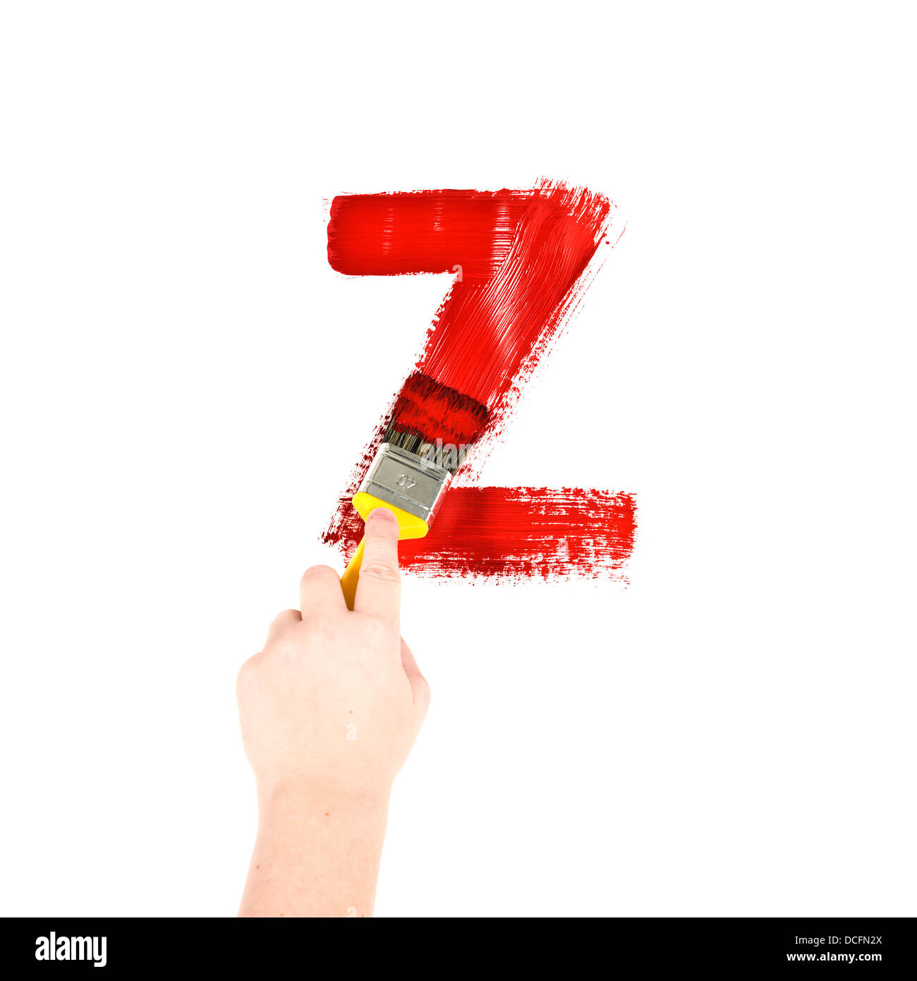 Painting Letter Z Stock Photo - Alamy