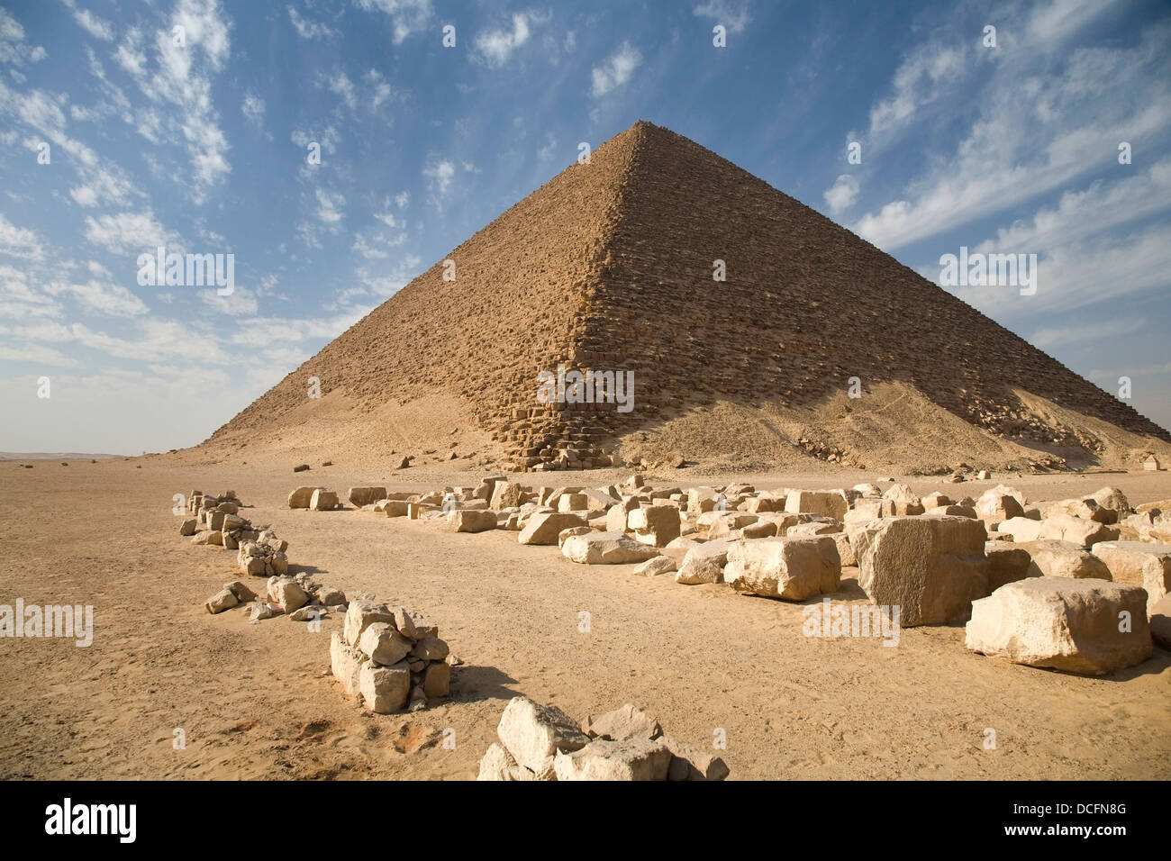 Pyramid In The Desert; Egypt,Africa Stock Photo - Alamy