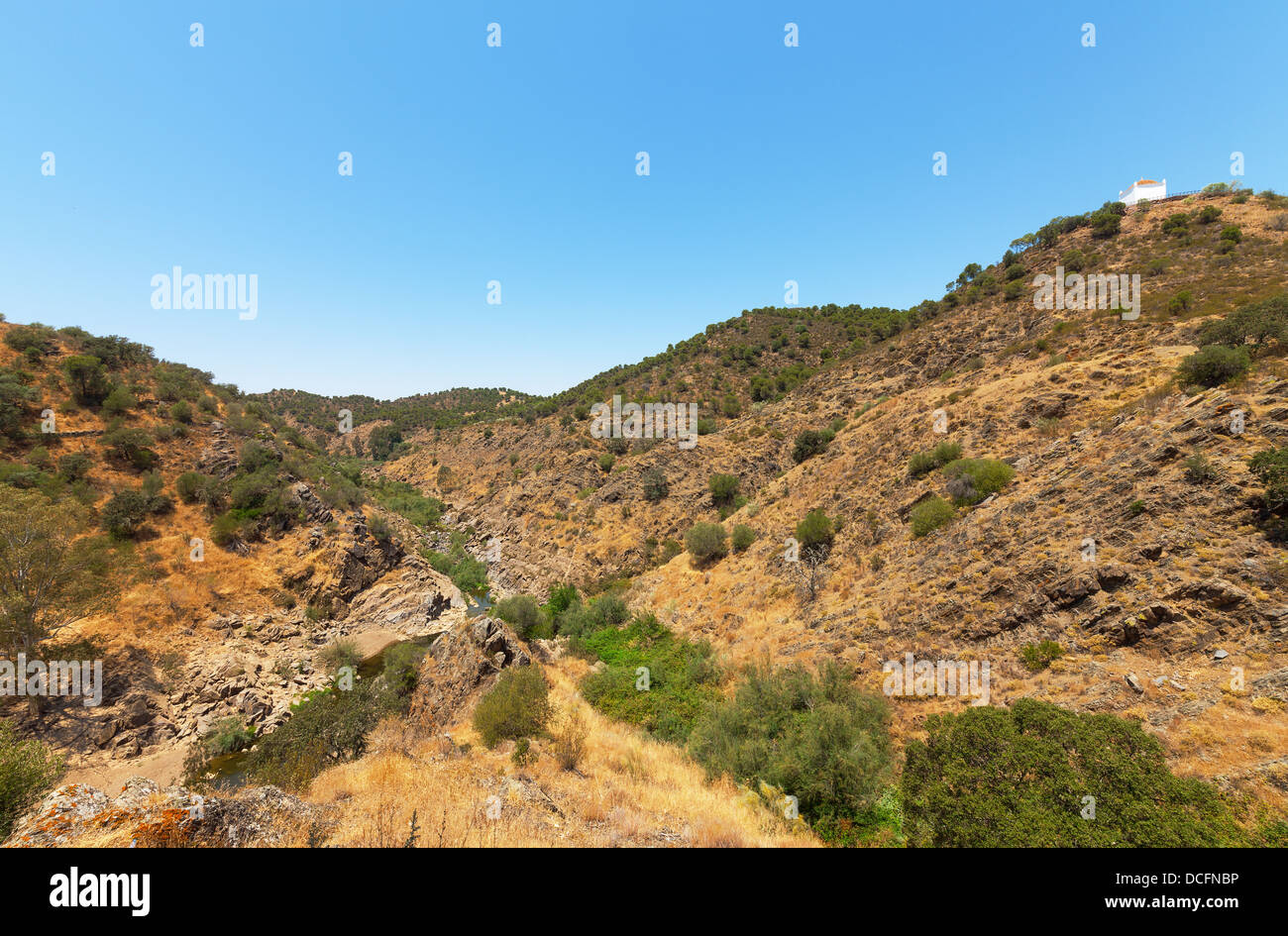 Dry canyon in the mountains, summer landscape Stock Photo - Alamy