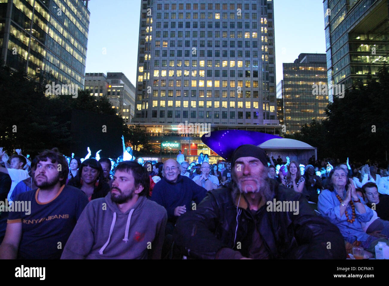 London, UK. 16 August 2013. Hundreds of jazz fans seen at the Canada ...