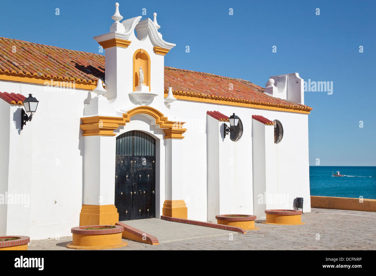 A White Church In A Scenic Location Stock Photo - Alamy