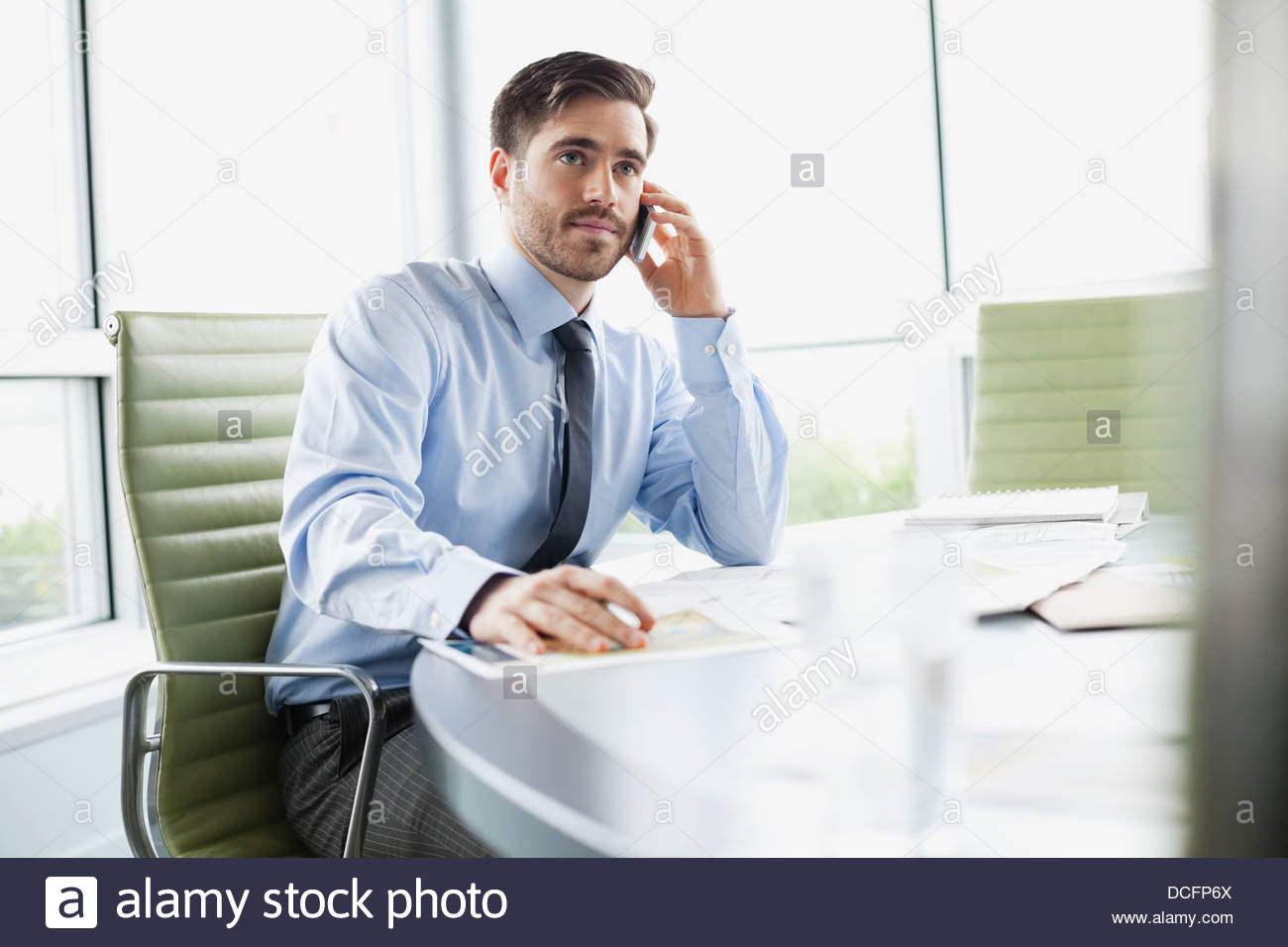 Office board table hi-res stock photography and images - Alamy