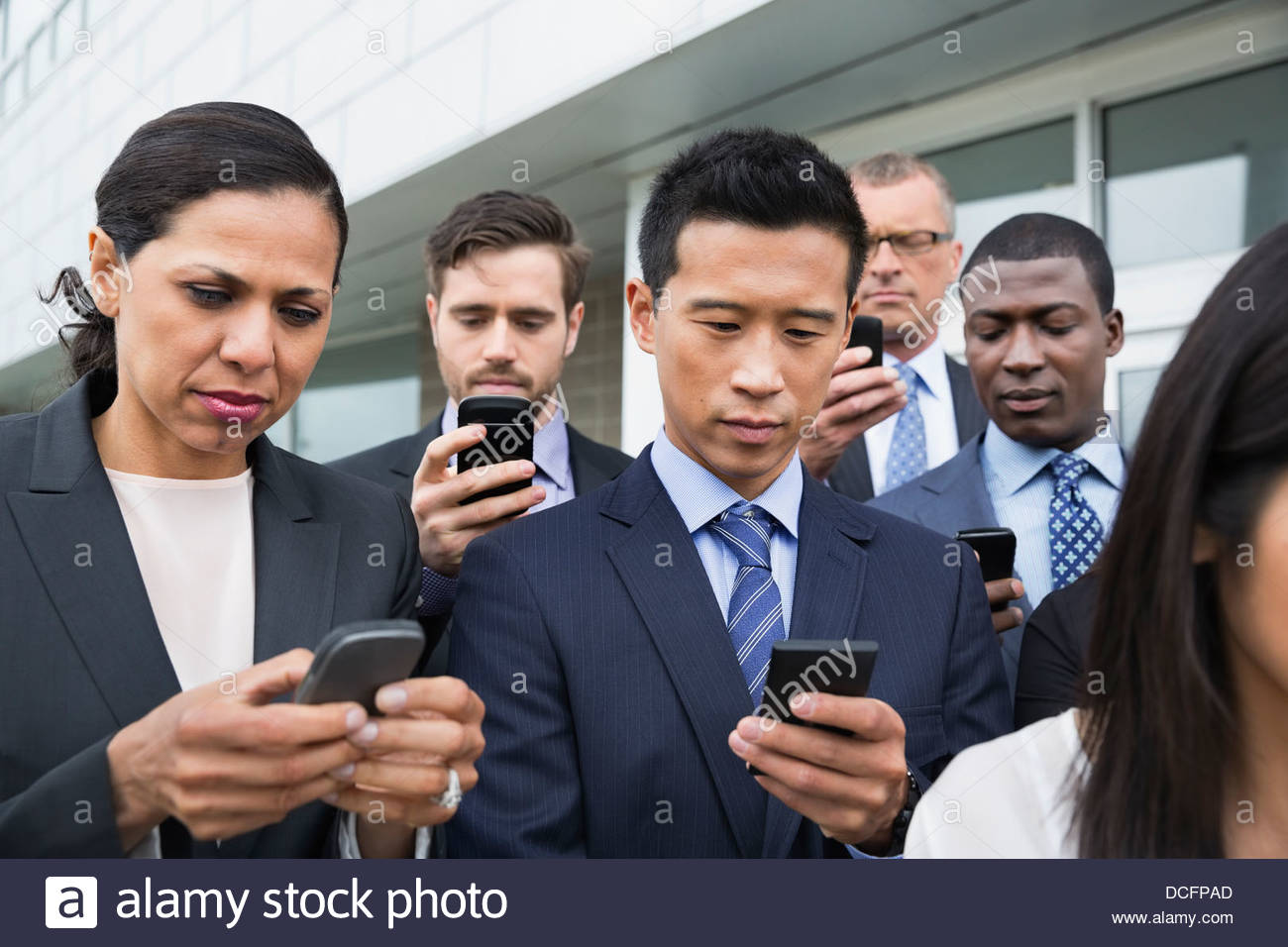 Technology people phones group hi-res stock photography and images - Alamy