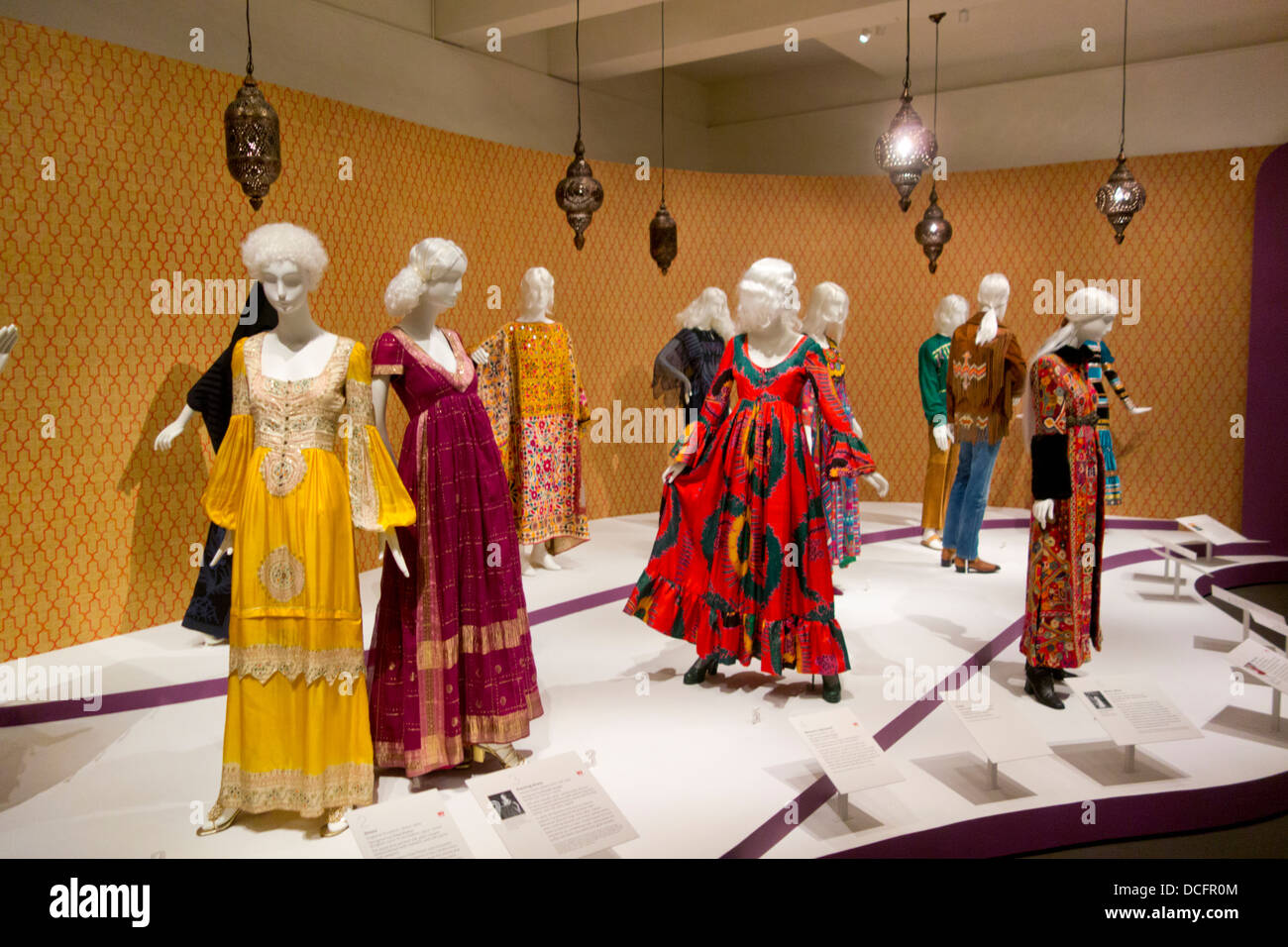 Hippie Chic show at the Museum of Fine Arts in Boston Stock Photo - Alamy