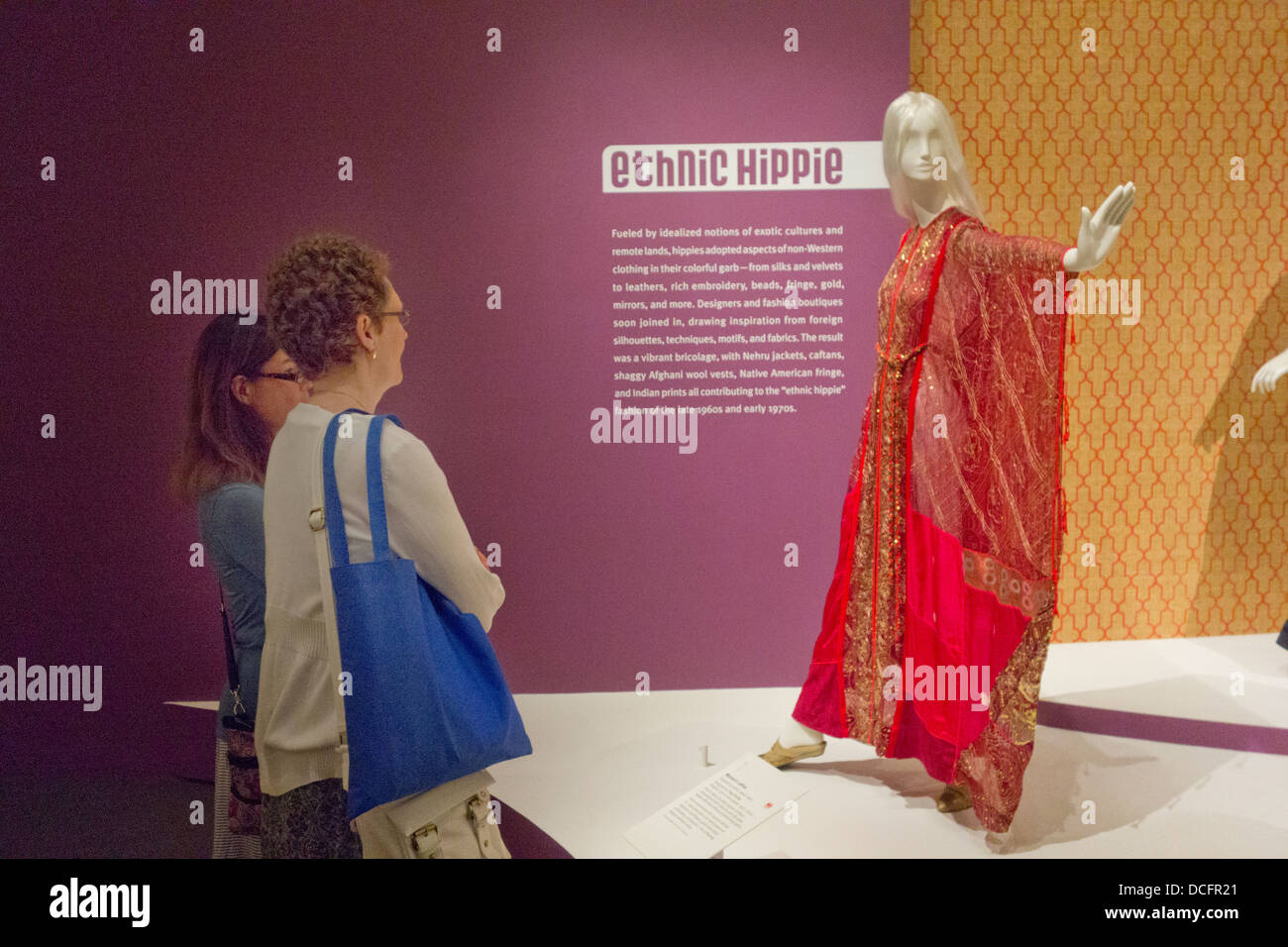 Hippie Chic show at the Museum of Fine Arts in Boston Stock Photo - Alamy