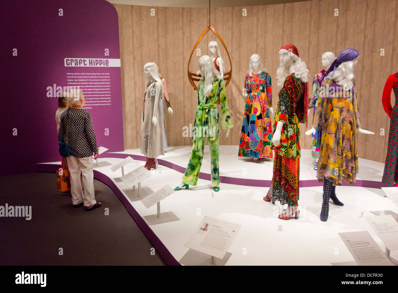 Hippie Chic show at the Museum of Fine Arts in Boston Stock Photo - Alamy