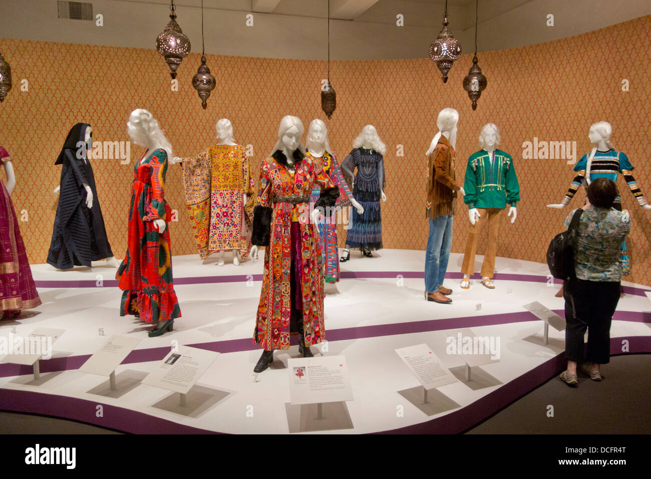 Hippie Chic show at the Museum of Fine Arts in Boston Stock Photo - Alamy