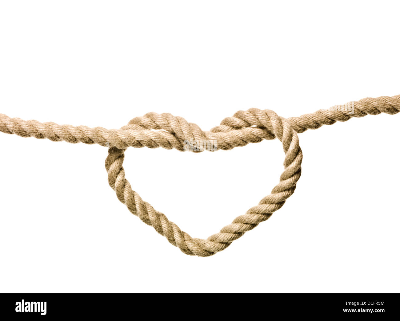 Heart Shaped Knot Stock Photo - Alamy
