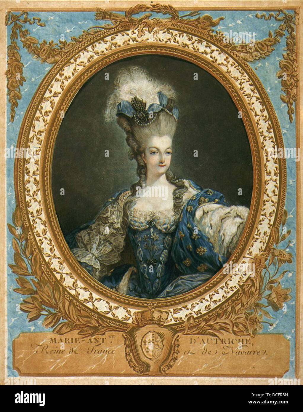 This iconic portrait of Marie-Antoinette, painted in the 18th century ...