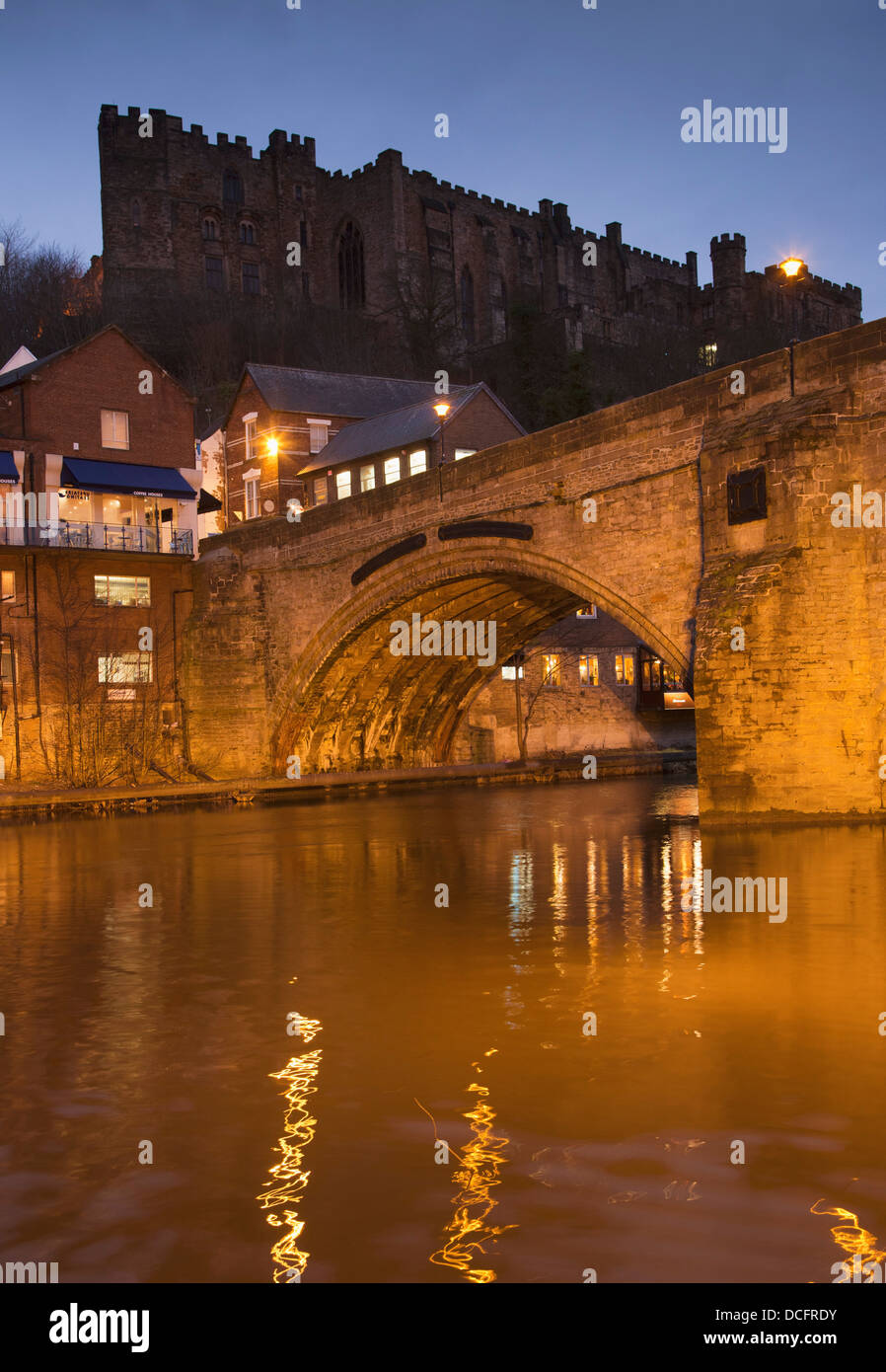Durham castle in lights hi-res stock photography and images - Alamy