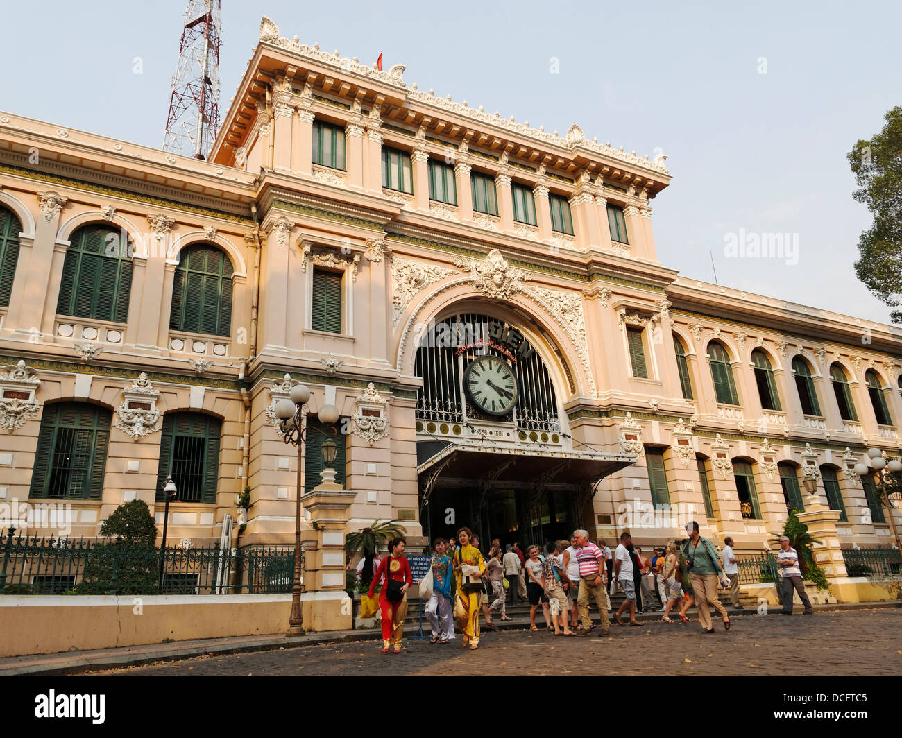 The Central Post Office, Saigon (Ho Chi Minh City), Vietnam Stock Photo ...