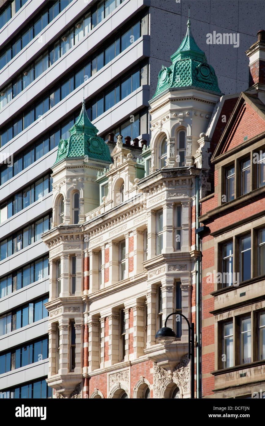 Contrasting Modern And Older Buildings; Belfast, County Antrim ...