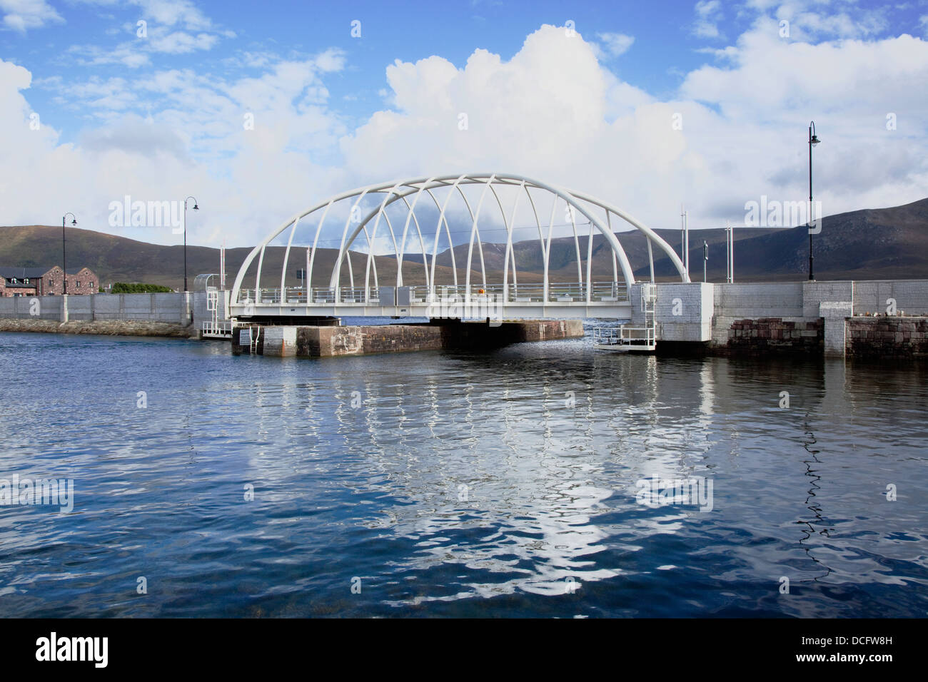 New And Modern Achill Sound Bridge; Achill Island, County Mayo, Ireland ...
