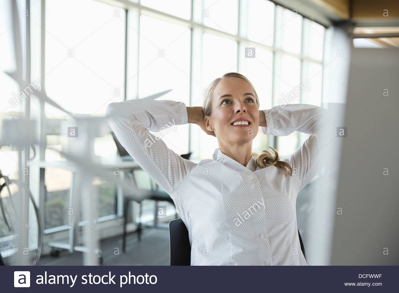 Daydreaming at work hi-res stock photography and images - Alamy