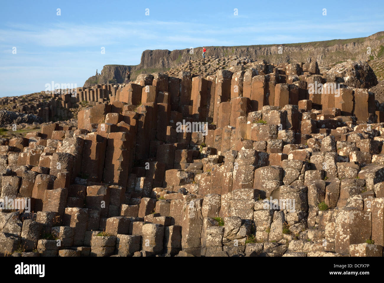 Natural Basalt Column Rock Formations; Giant's Causeway, County Antrim ...