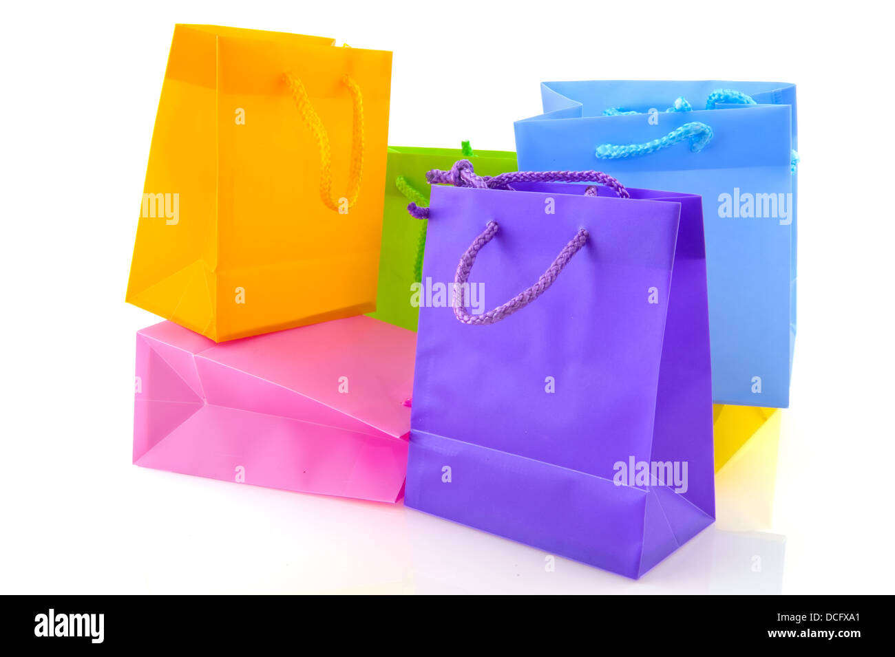 Colorful shopping bags Stock Photo - Alamy