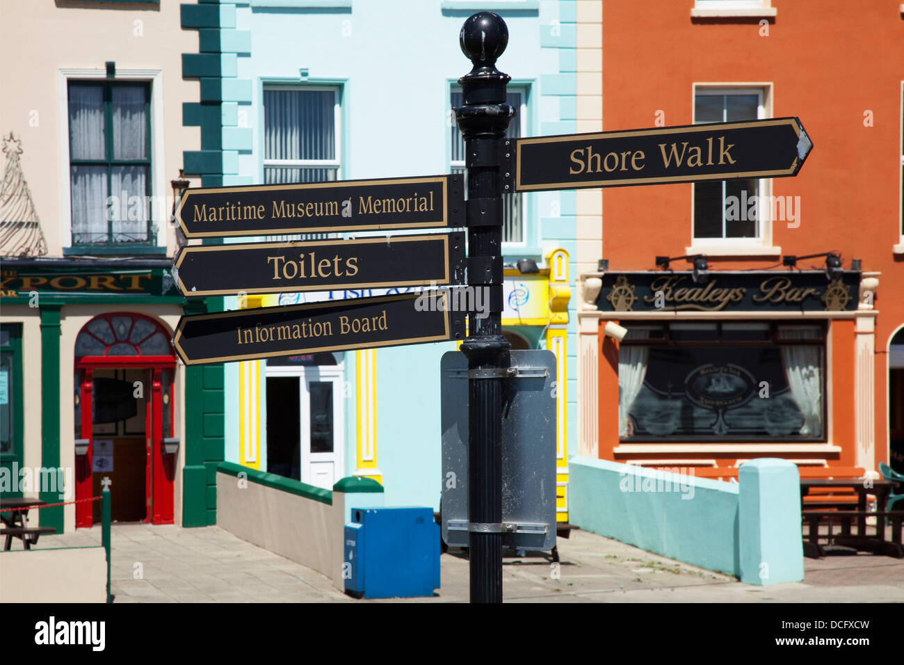 Direction Sign For Tourist Attractions; Greencastle, County Donegal ...