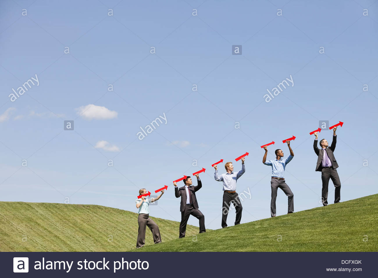 Five people holding sign hi-res stock photography and images - Alamy