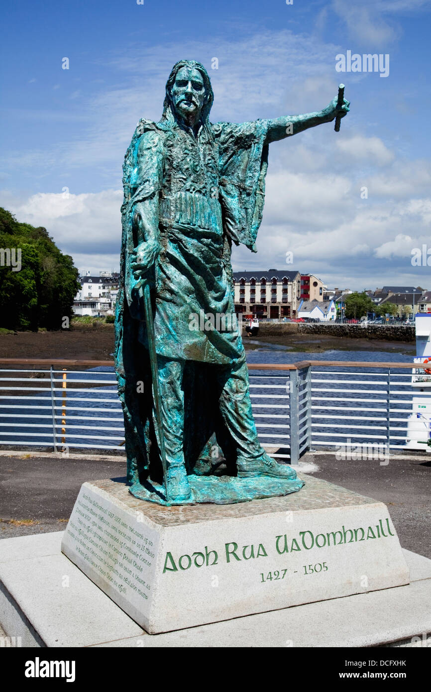 Statue Of Gaelic Chieftain, Red Hugh O'donnell; Donegal Town, County ...