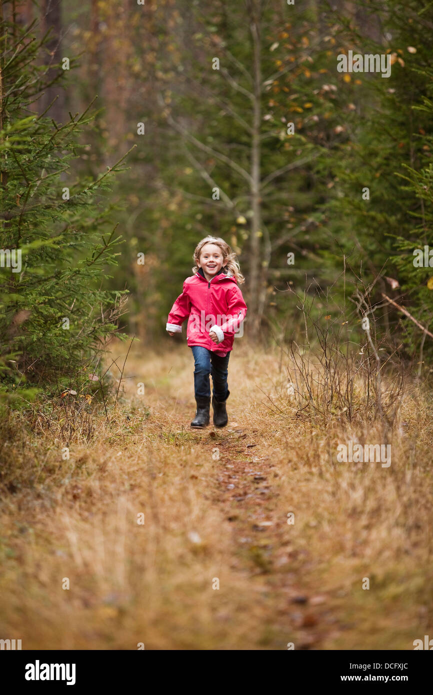 Little Girl running Stock Photo - Alamy