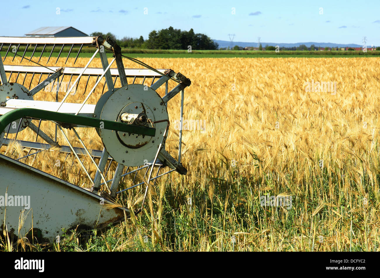 Barley tractor hi-res stock photography and images - Alamy
