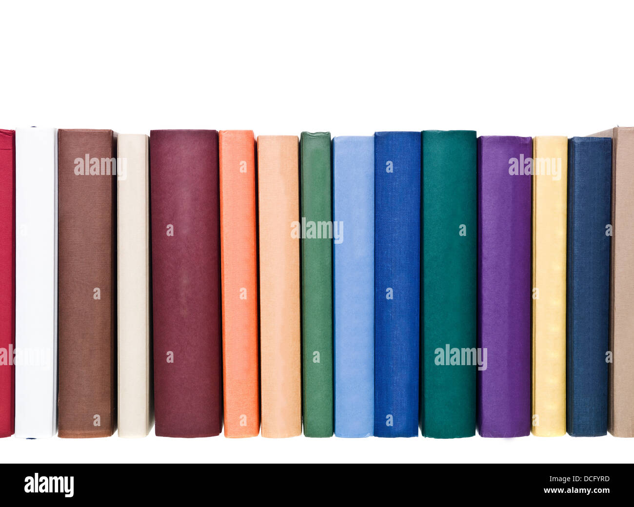 Books in a row Stock Photo - Alamy