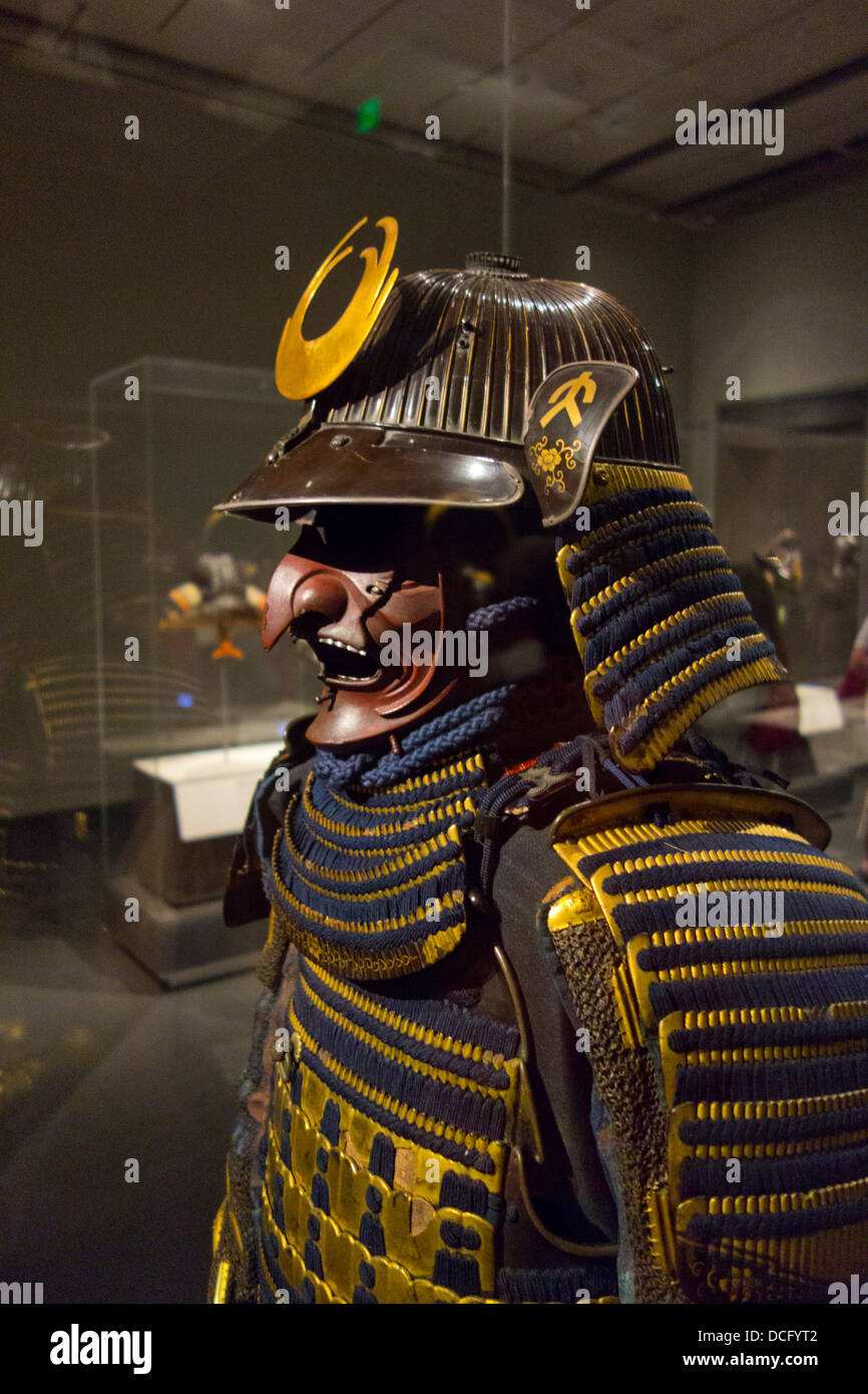 Samurai exhibit at the Museum of Fine Arts Boston MA Stock Photo - Alamy