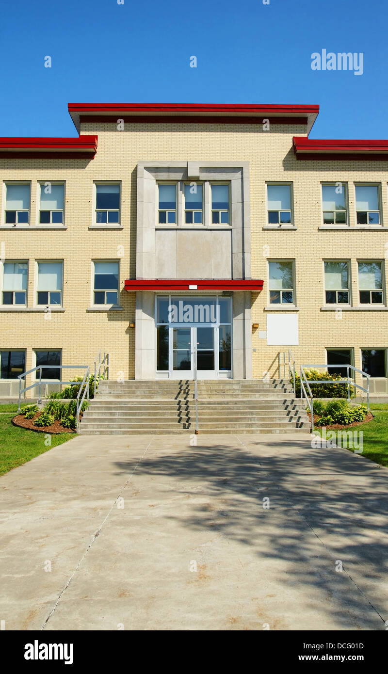 School entrance vertical Stock Photo - Alamy