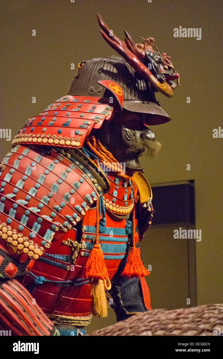 Samurai exhibit at the Museum of Fine Arts Boston MA Stock Photo - Alamy