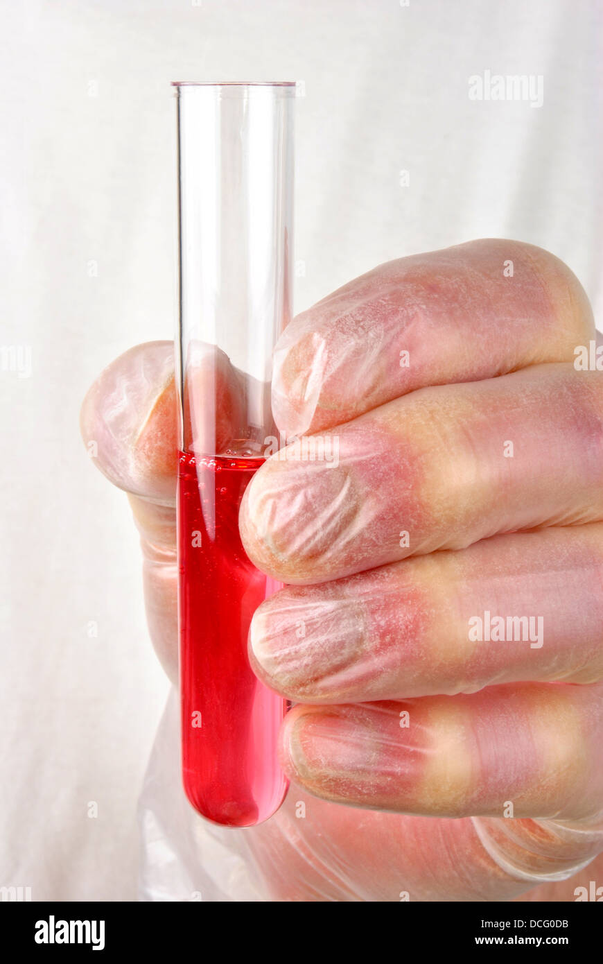some red liquid in a test tube Stock Photo - Alamy