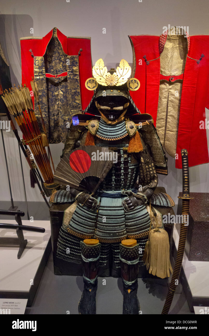 Samurai exhibit at the Museum of Fine Arts Boston MA Stock Photo - Alamy