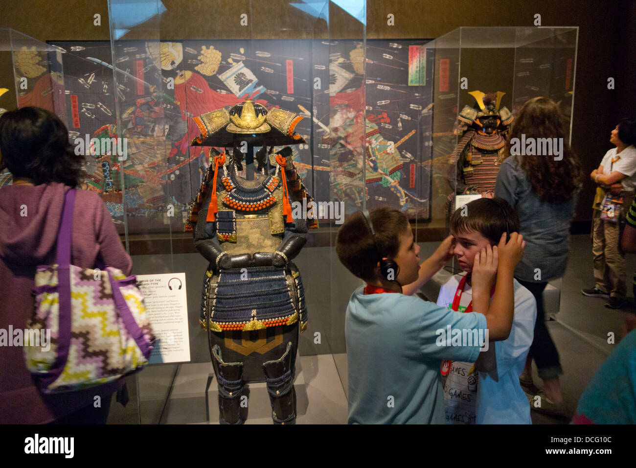 Samurai exhibit at the Museum of Fine Arts Boston MA Stock Photo - Alamy