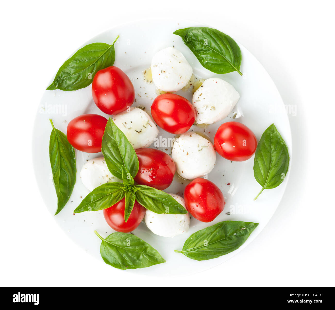 Caprese italian mediterranean salad Cut Out Stock Images & Pictures - Alamy