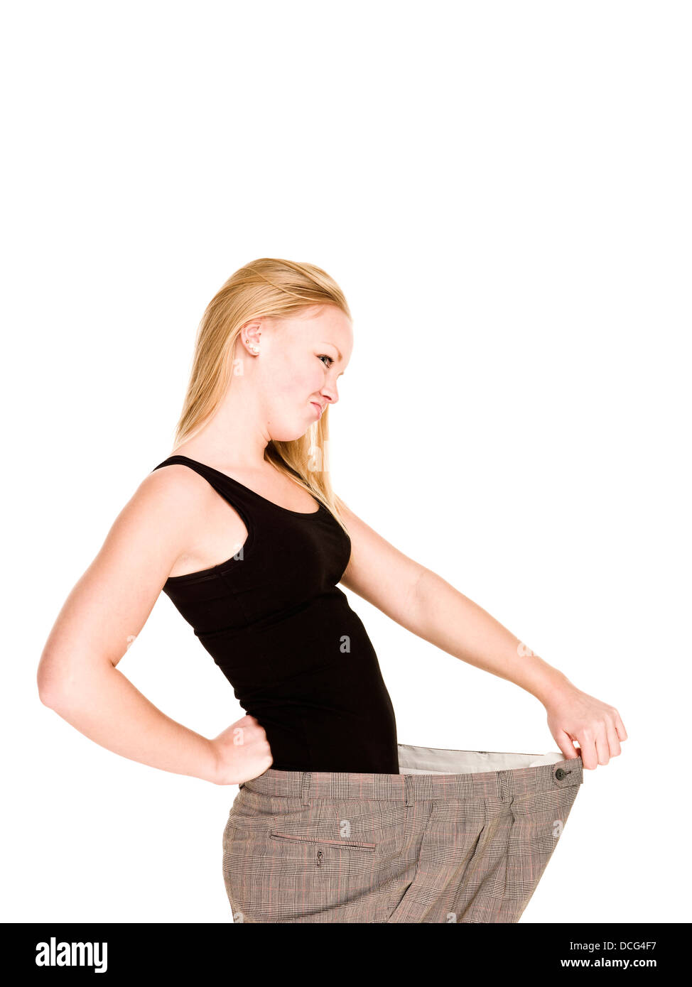 Lost a lot of weight Stock Photo - Alamy