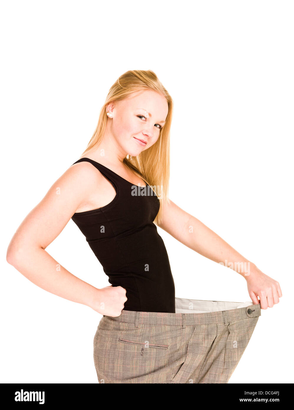 Lost a lot of weight Stock Photo - Alamy
