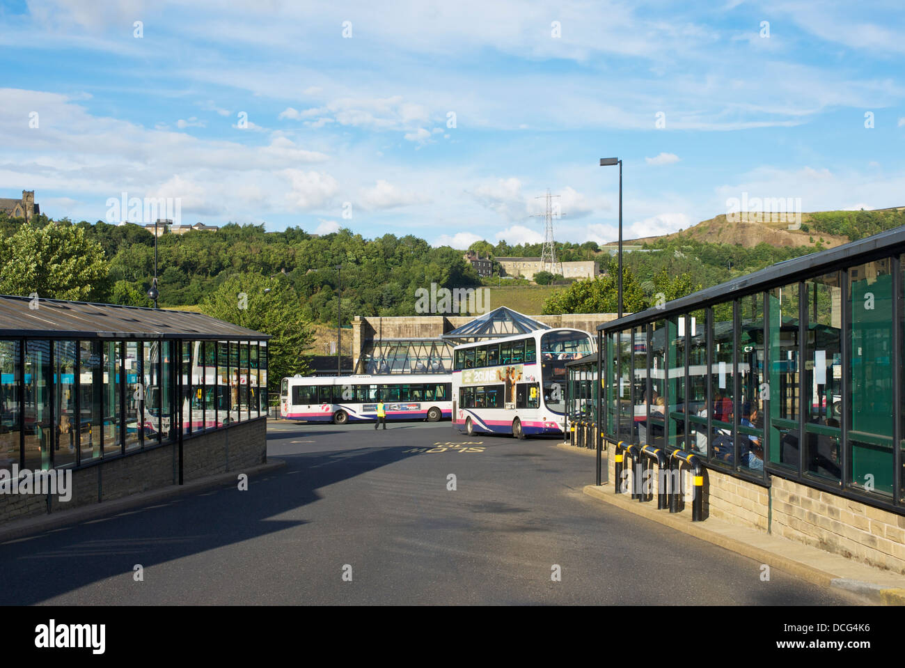 The bus station, Halifax, Calderdale, West Yorkshire, England UK Stock ...