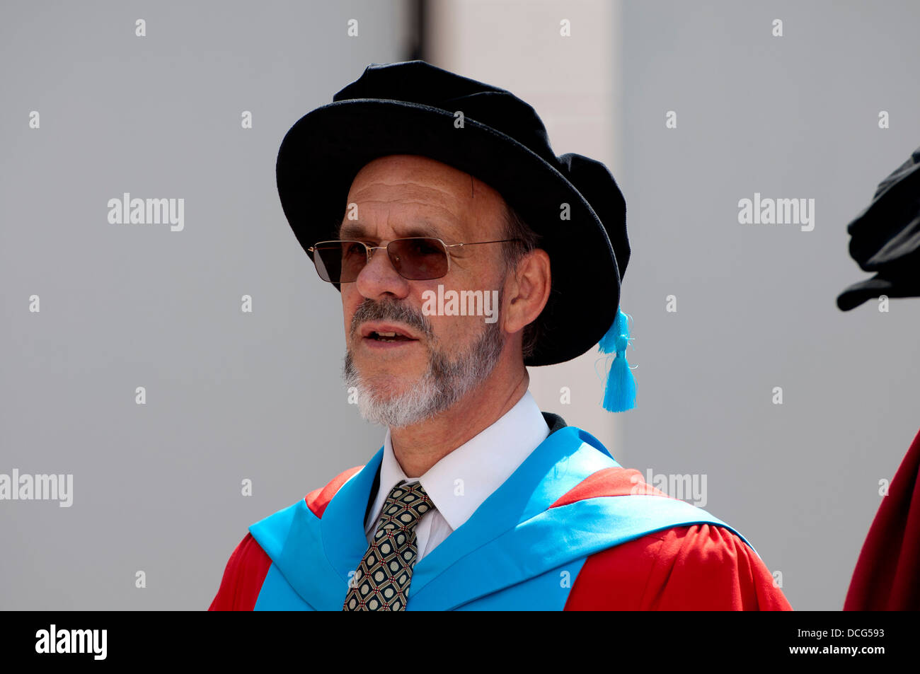Warwick University graduation day procession of academics Stock Photo ...