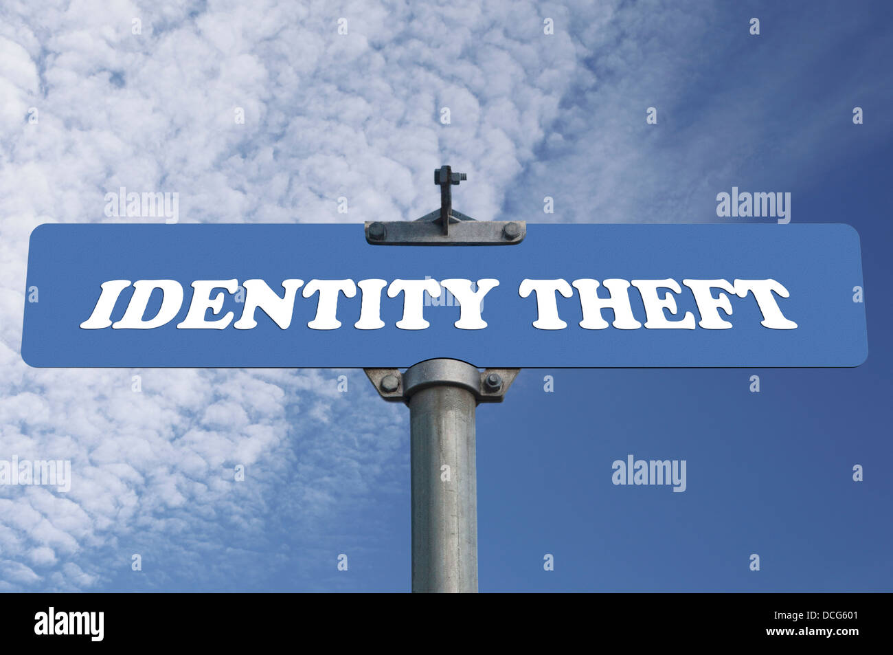 Identity theft road sign Stock Photo - Alamy