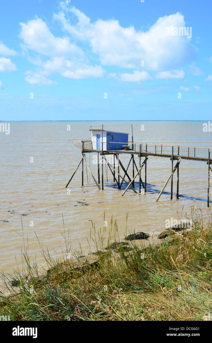 Les carrelets in Port des Barques, Charente Maritime, France, atlantic ...