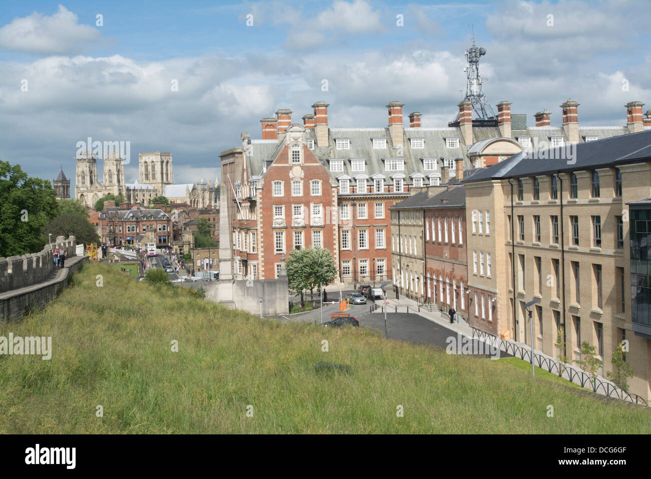 View of York from the old city walls Stock Photo - Alamy