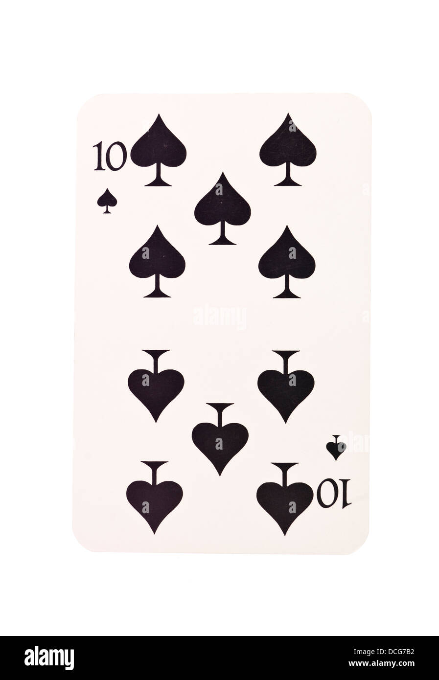 Ten of spades playing card hi-res stock photography and images - Alamy