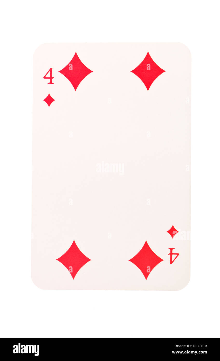 Four of Diamonds Stock Photo - Alamy
