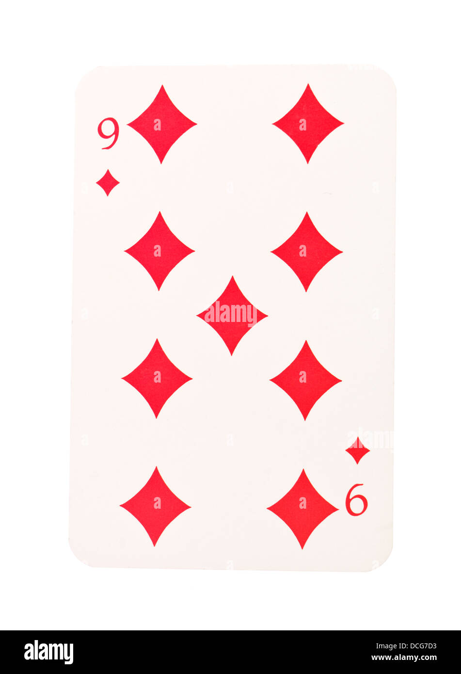 9 of diamonds card hi-res stock photography and images - Alamy