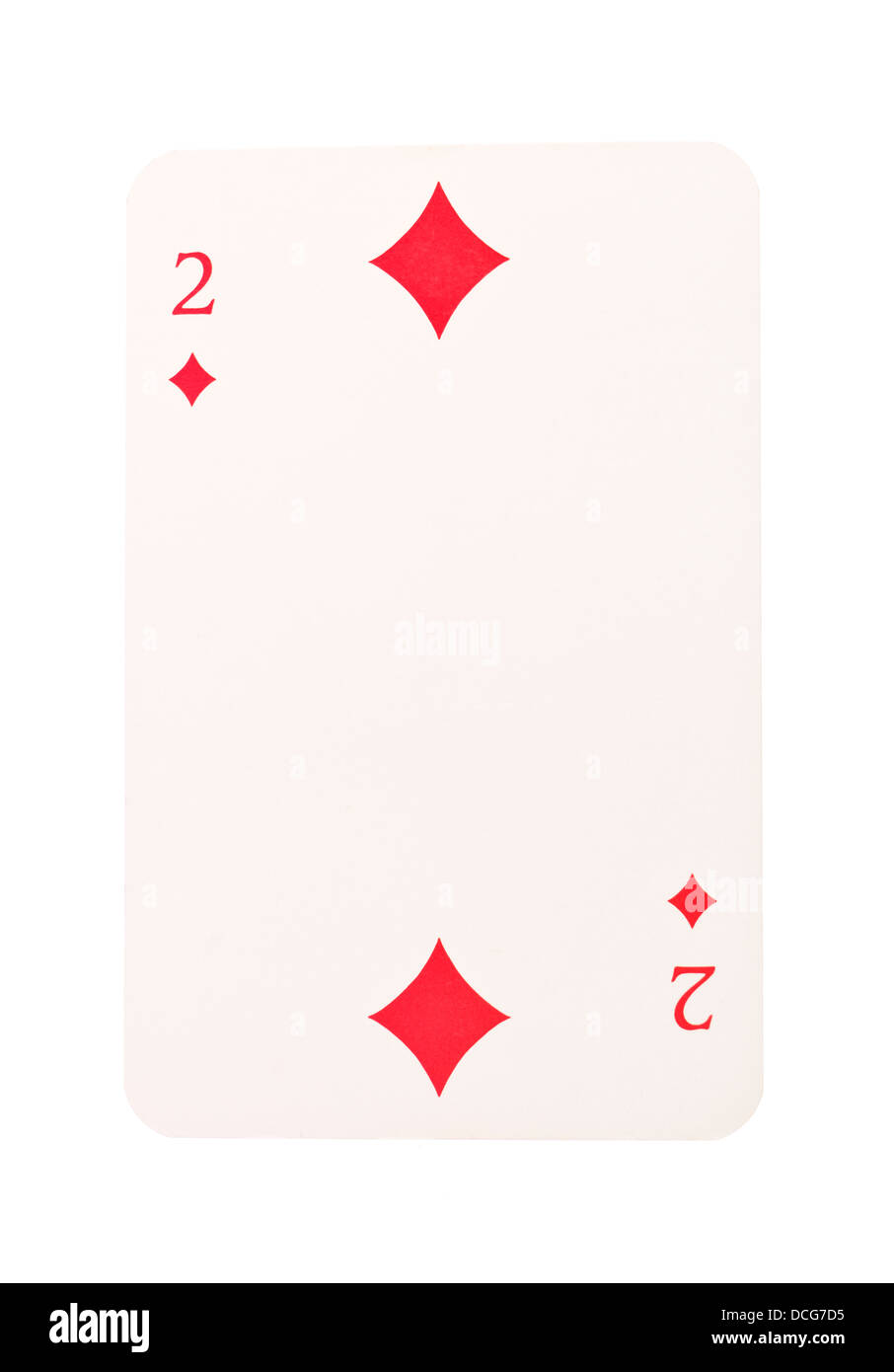 Two of Diamonds Stock Photo - Alamy