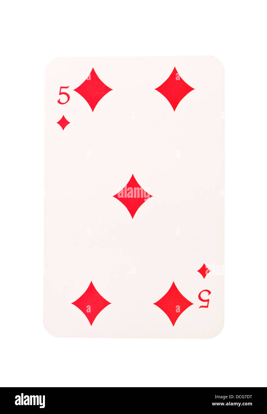 Five of diamonds Cut Out Stock Images & Pictures - Alamy